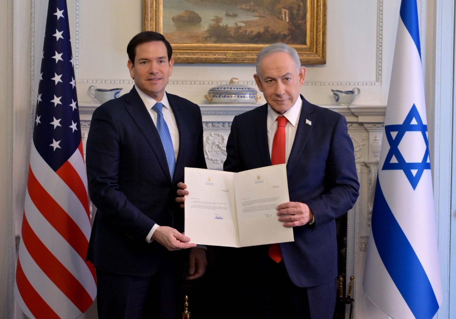 Prime Minister Benjamin Netanyahu Signs Israel’s Accession As A Member ...
